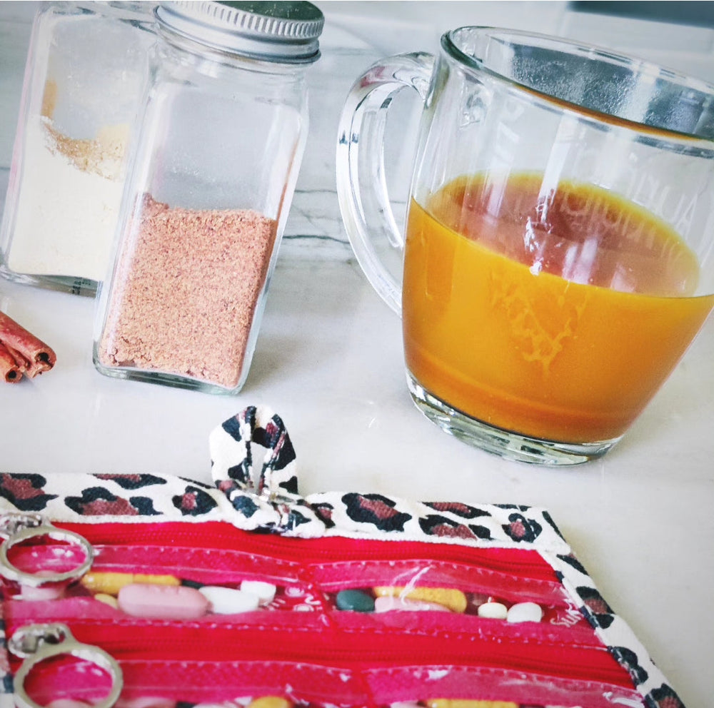Stylish, fabric pill organizers by Sara Gorman. – Clutch by Sara Gorman